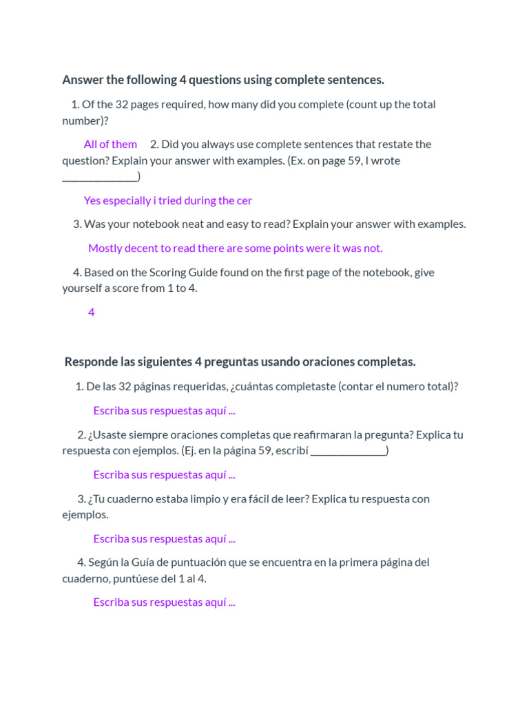 Respuestas a Preguntas de Evaluación | PDF