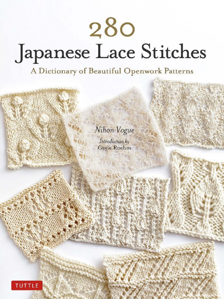 280 Japanese Lace Stitches | PDF