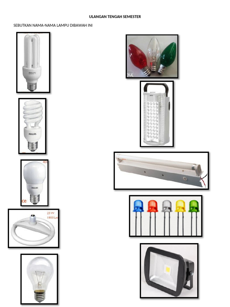 NAMA LAMPU | PDF