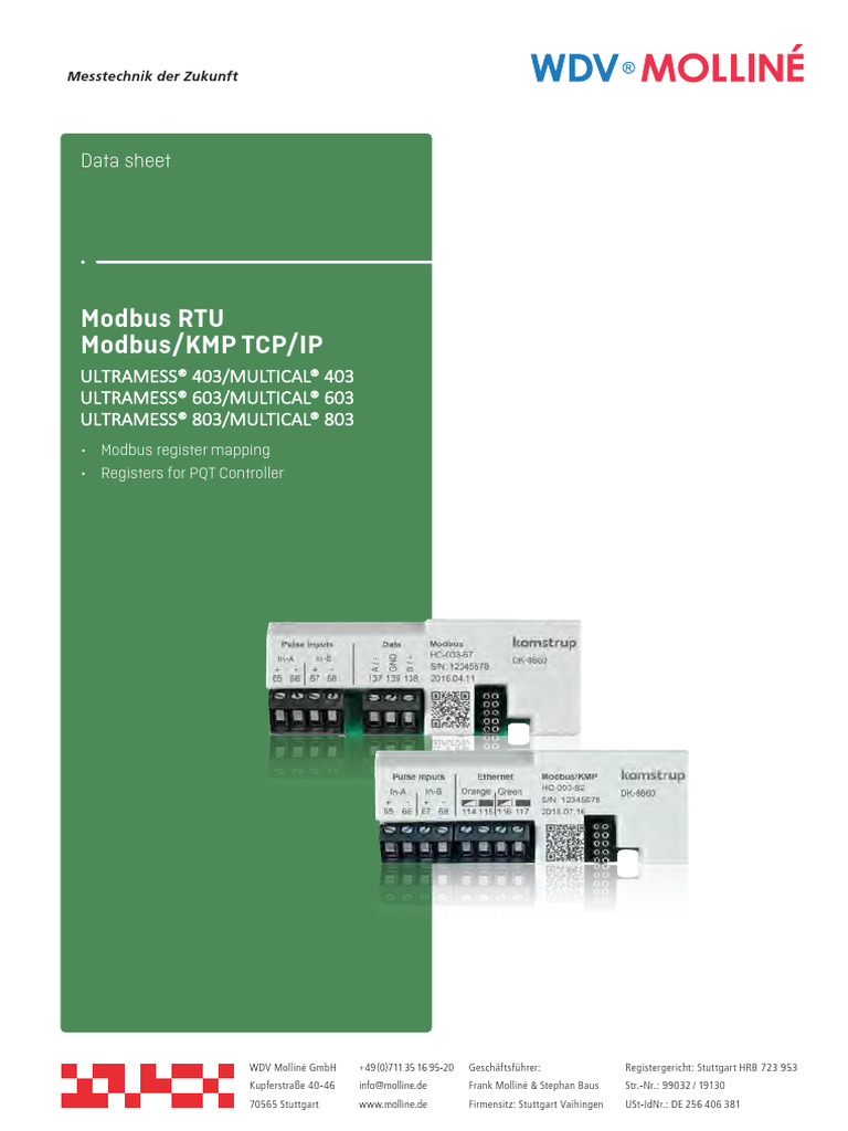 Multical 403 Energy Meter | PDF | Internet Protocols | Transmission ...