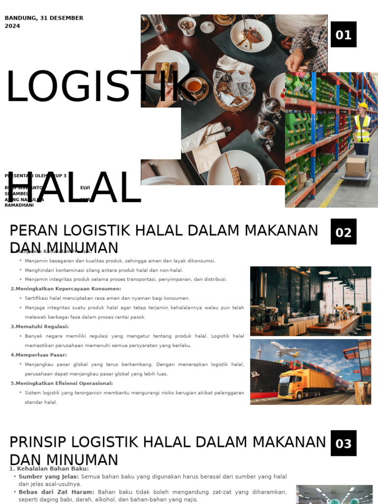 Peran Logistik Halal Dalam Makanan Dan Minuman Kelompok3 | PDF