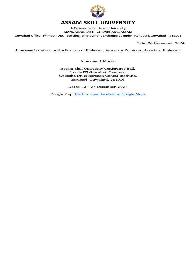 67534a85aa379Interview Location for the Position of Professor ...