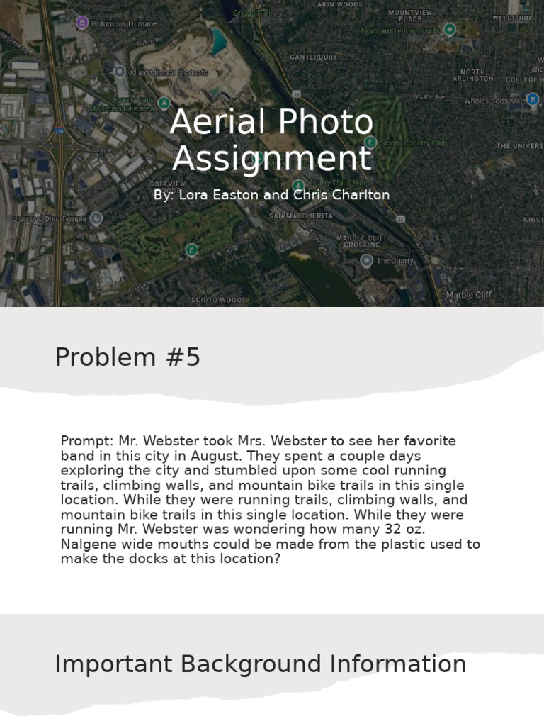 Aerial Photo Assignment | PDF | Metrology
