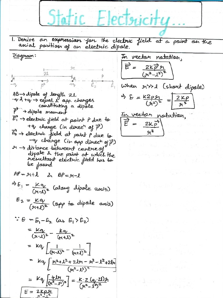 Grade 12 Derivations in Physics | PDF