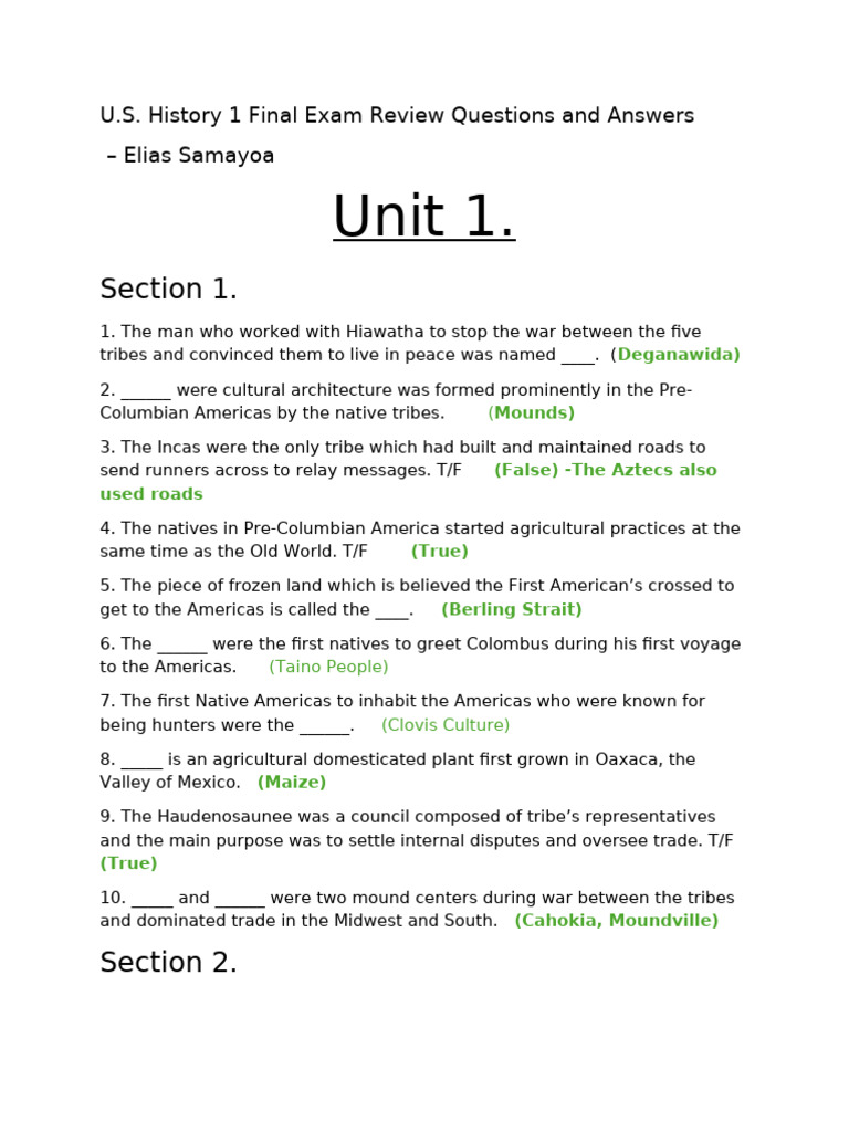 Final Exam 100 Questions Format | PDF | Whig Party (United States ...