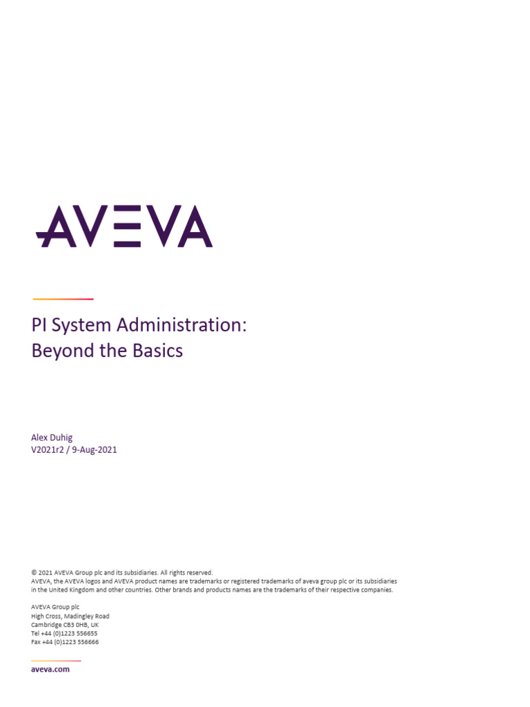 PI System Administration Beyond The Basics | PDF | Microsoft Sql Server | Databases