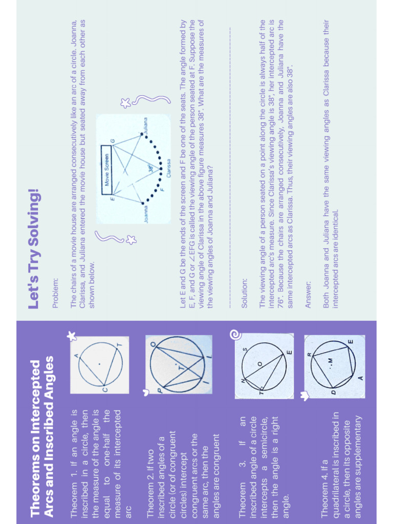 Circle Theorems brochure | PDF