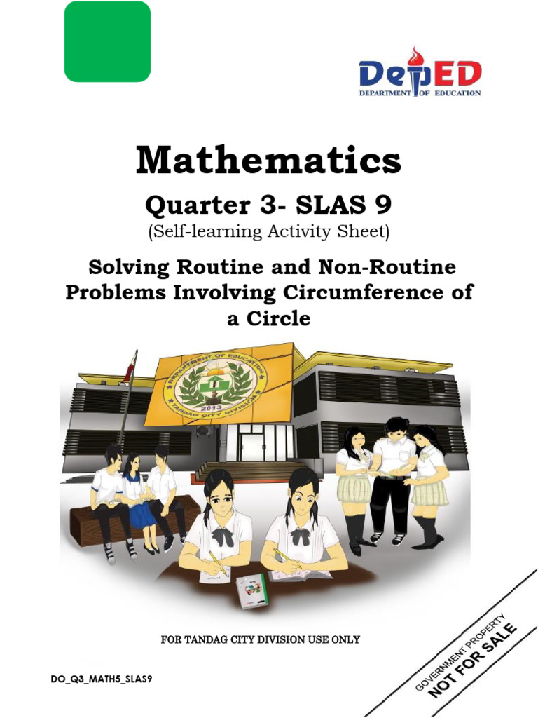 Math5 - Q3 - SLAS9 - Solving Routine and Non-Routine Problems Involving ...