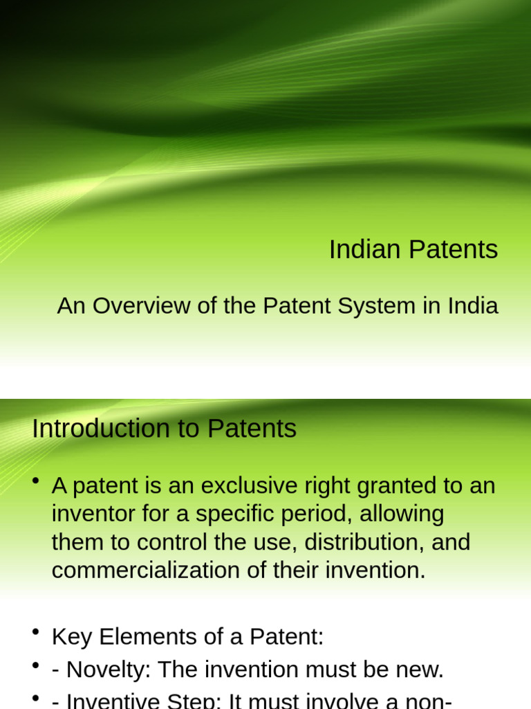 Indian Patent System Guide | PDF | Patent | Intellectual Property Law