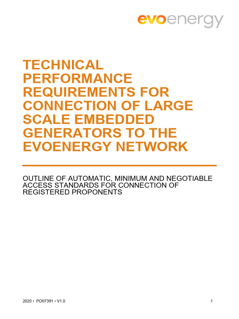 Large Scale Generator Technical Requirements | PDF | Ac Power ...