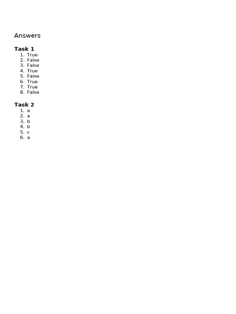 Answers Key - Listening Practice - The First English Class - Grade 7 ...