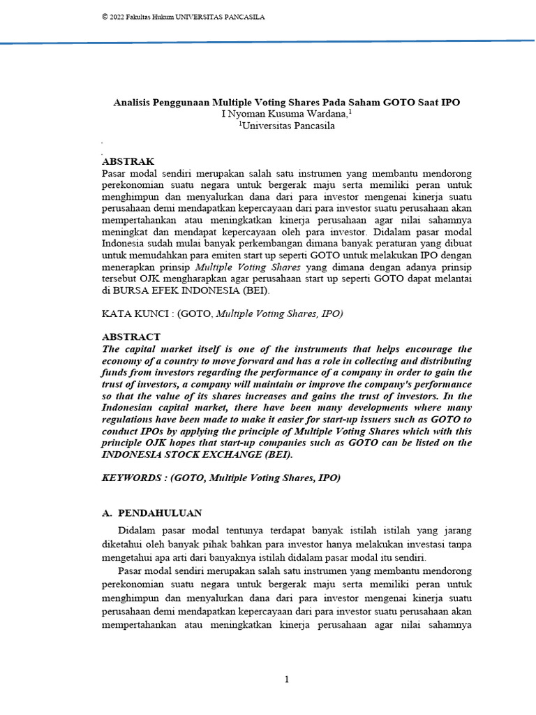 MVS SAHAM GOTO | PDF