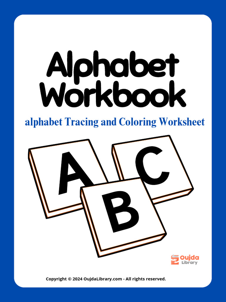 Alphabet Tracing and Coloring Worksheet | PDF