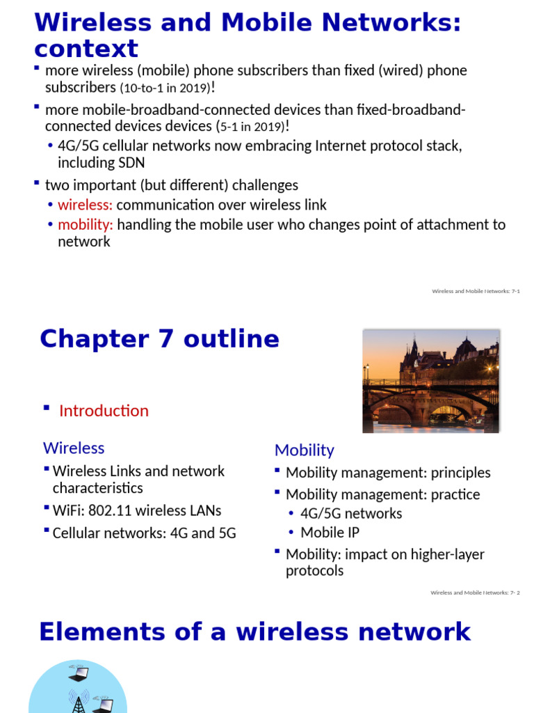 Chapter_7_Wireless and Mobile Networks | PDF | Computer Network | Ieee 802.11