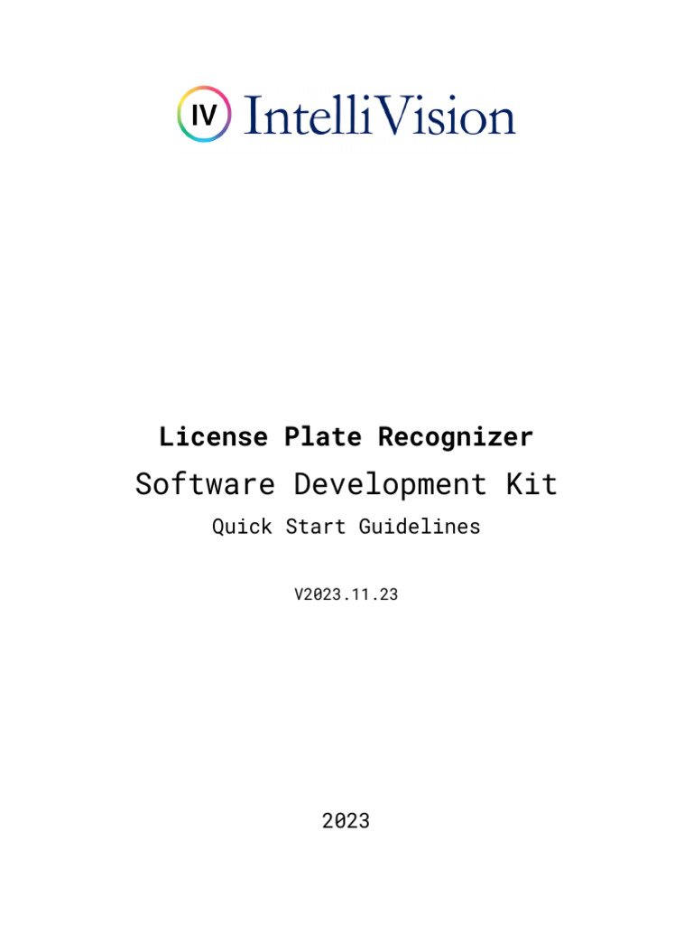 LPR_SDK_Guidelines-EN | PDF | Pointer (Computer Programming) | Parameter (Computer Programming)