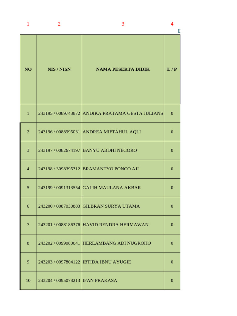 Nilai Dpk x Tot 3 2025 | PDF