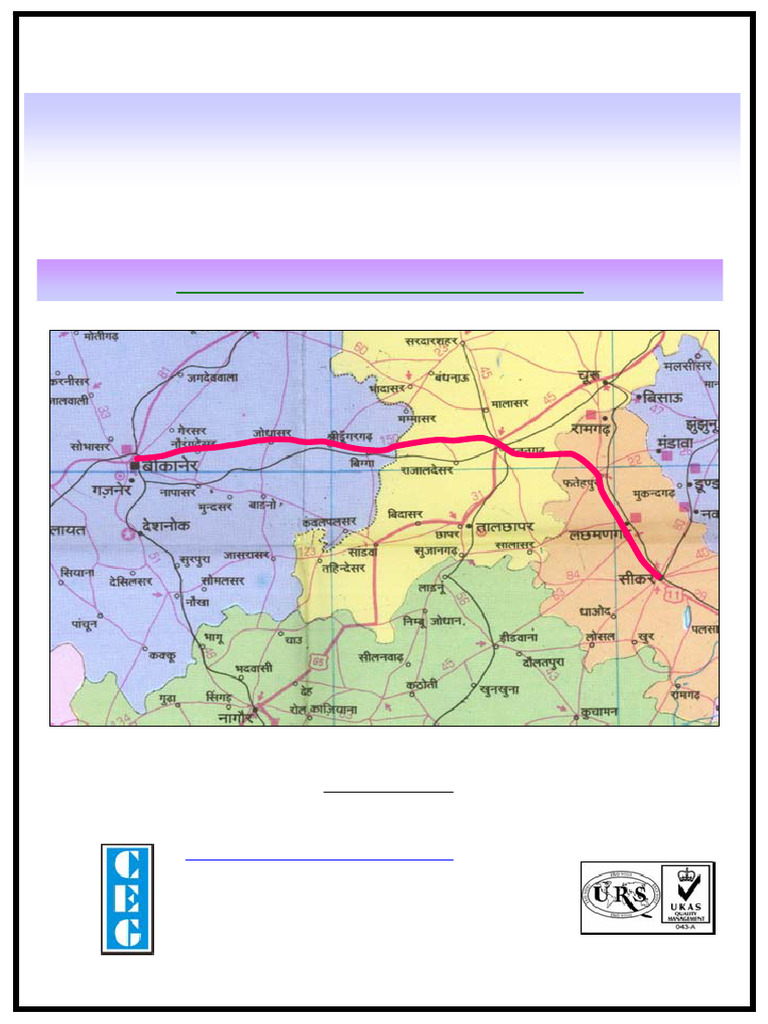 Feasibility Report for NH-11 Upgrade | PDF | Road | Road Surface