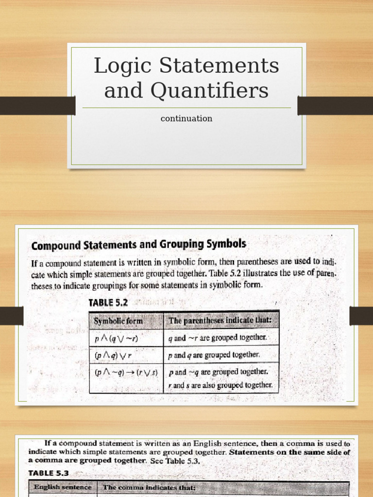 Logic Statements and Symbolic Forms | PDF