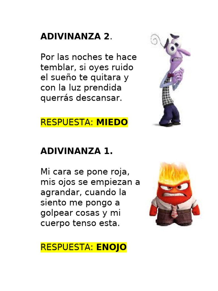 ADIVINANZA 2 | PDF