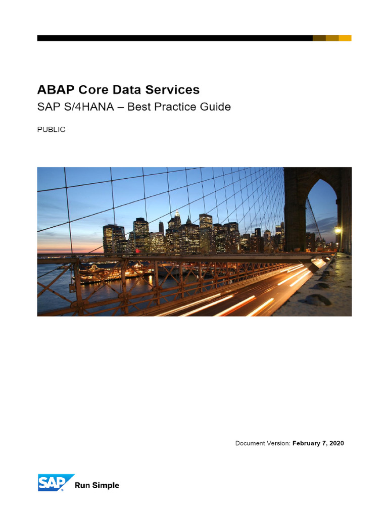 ABAP CSD - S4HANA - Best Practice Guide | PDF