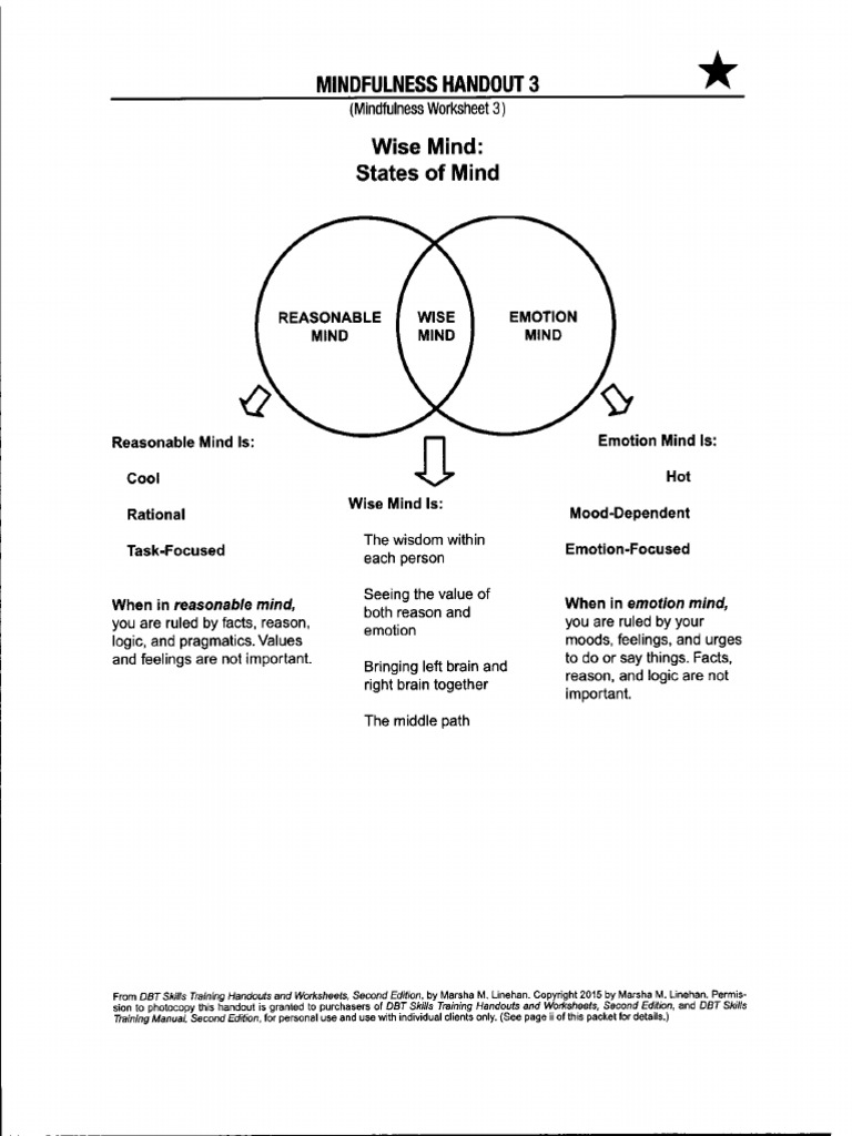 Mindfulness Handout 3-3A | PDF
