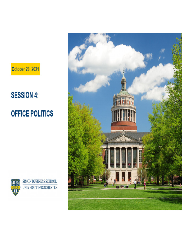 Navigating Office Politics | PDF | Behavioural Sciences | Human ...