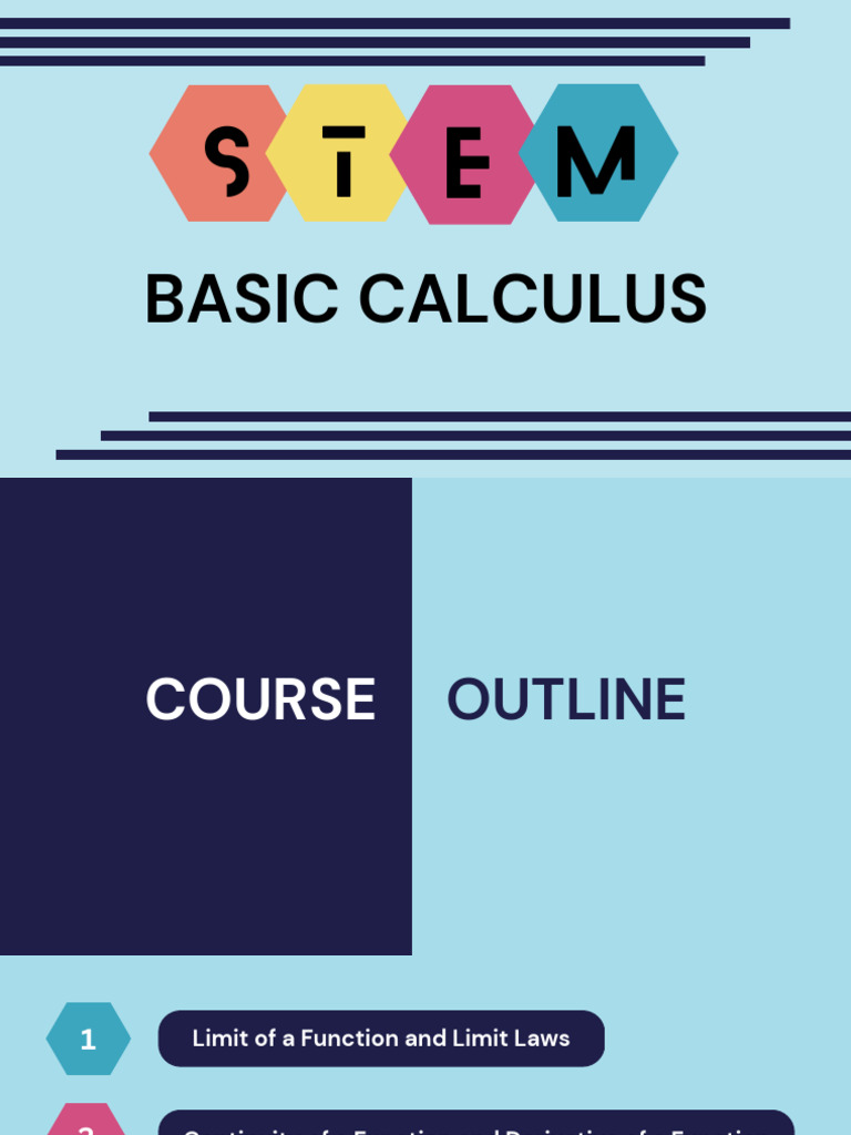 Basic Calculus Course Outline | PDF
