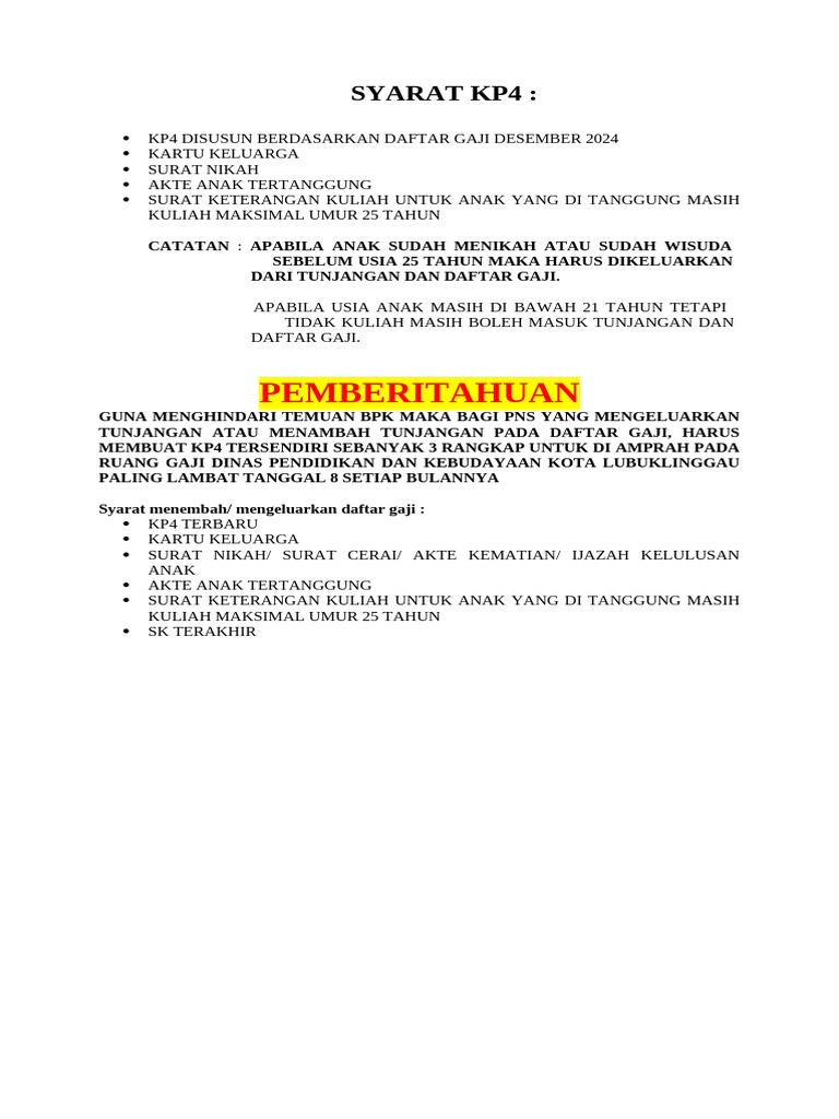 KP4 Sekolah 2025 | PDF