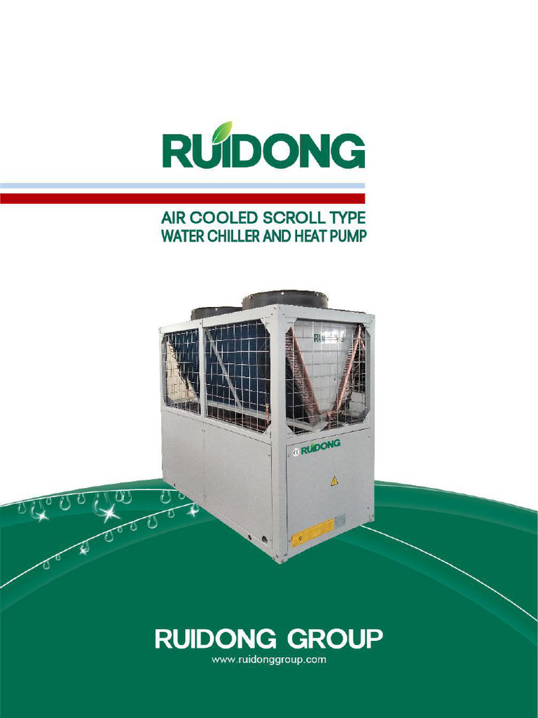 Air Cooled Scroll Type Water Chiller and Heat Pump | PDF