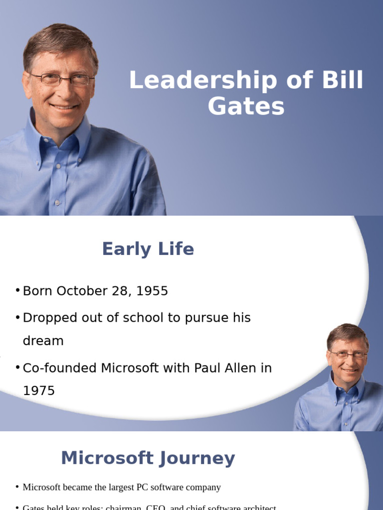 Leadership-of-Bill-Gates | PDF | Leadership | Microsoft