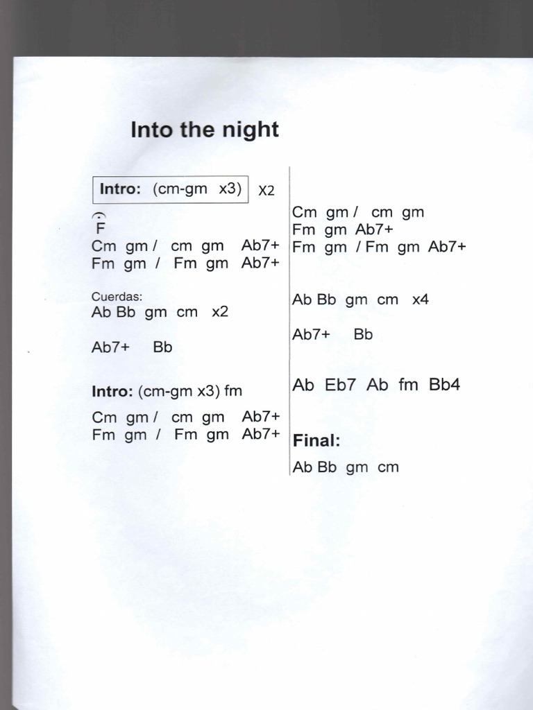 Into The Night | PDF