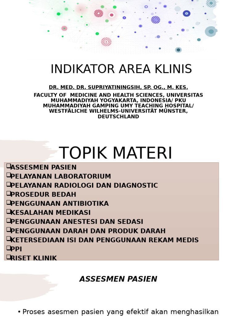 Indikator Area Klinis | PDF