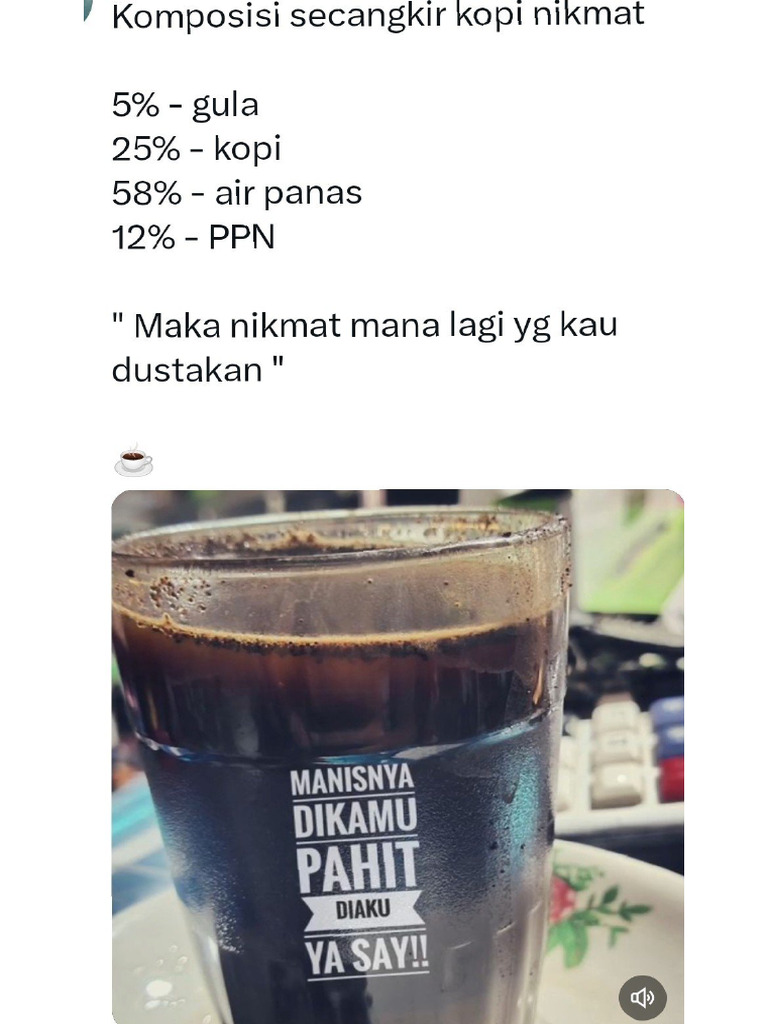 Resep Secangkir Kopi Nikmat | PDF