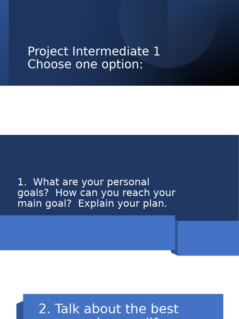 Project Intermediate 1 | PDF
