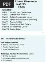 Transformasi Linear | PDF