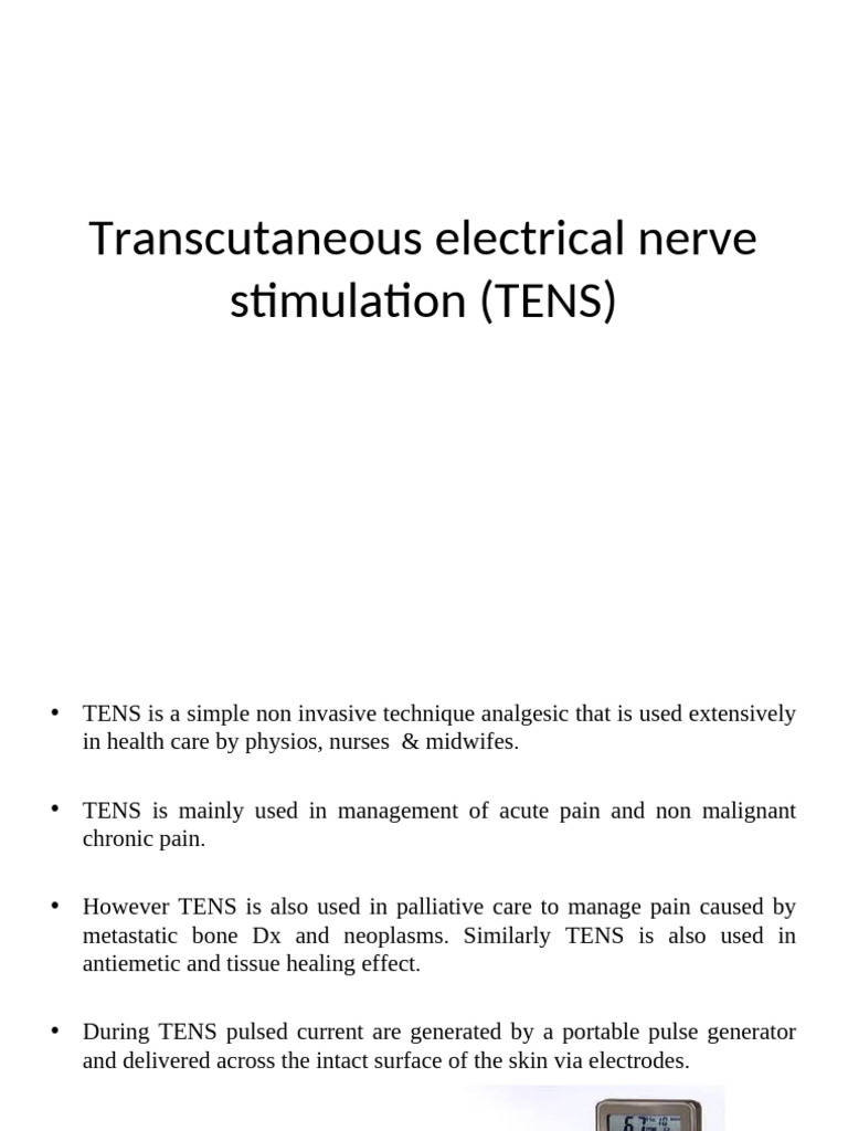 TENS Therapy: Pain Management Techniques | PDF | Pain | Pain Management