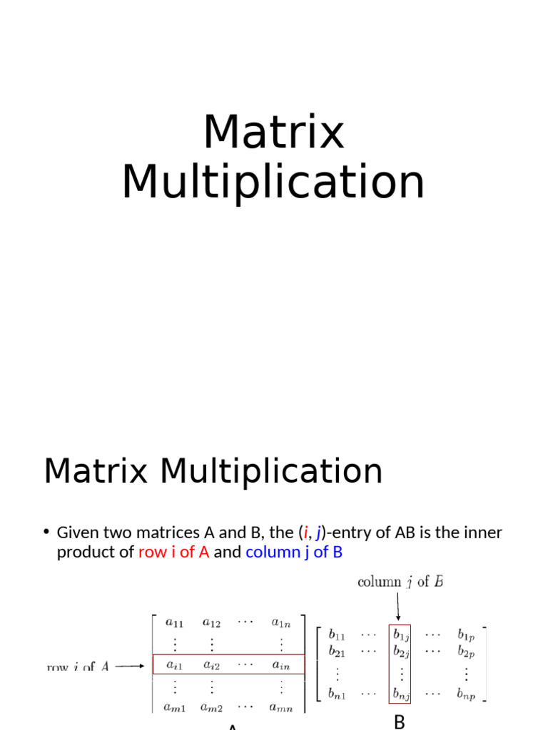 Understanding Matrix Multiplication Basics | PDF | Matrix (Mathematics ...