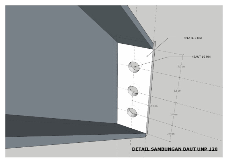Detail Sambungan Baut Unp | PDF