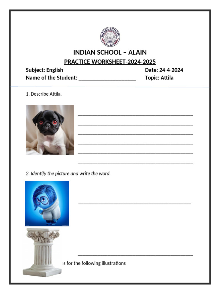 SEN worksheet - Copy | PDF
