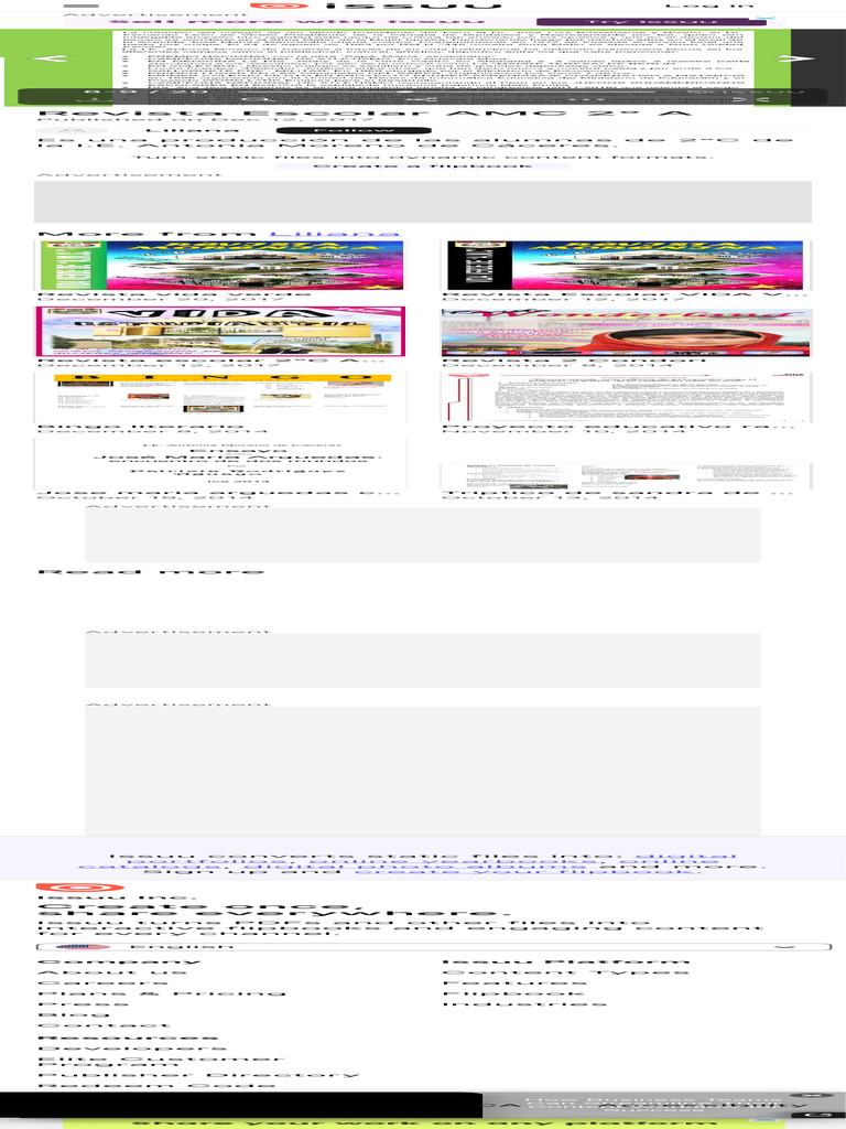Revista Escolar AMC 2° A by Liliana - Issuu | PDF
