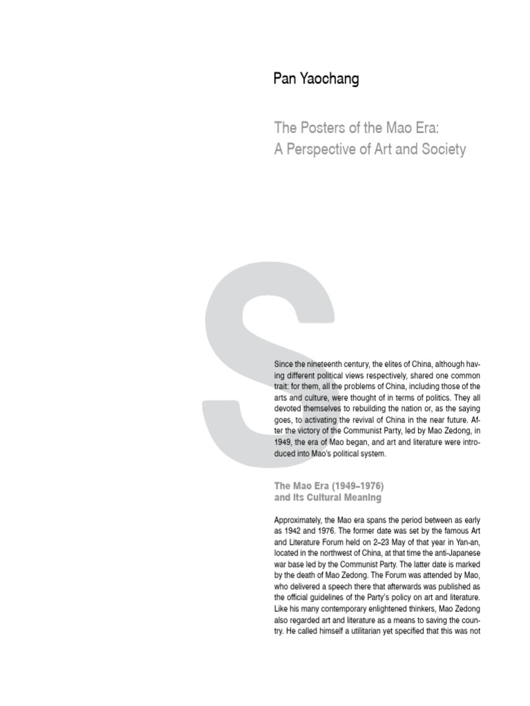 Mao Era Posters: Art & Society | PDF | Mao Zedong | Poster