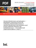 BS EN 1276:2019 Bactericidal Test Standard | PDF
