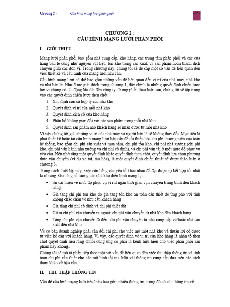Chuong II - Cau Hinh Mang Phan Phoi | PDF