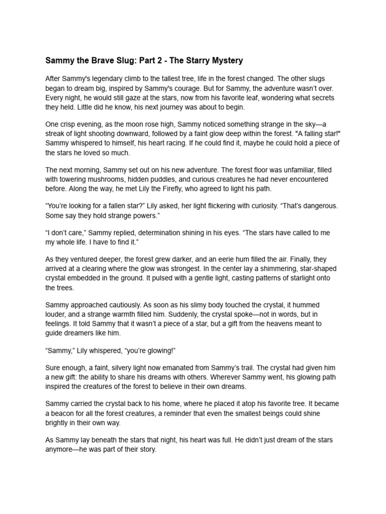sammy the slug pt2 | PDF