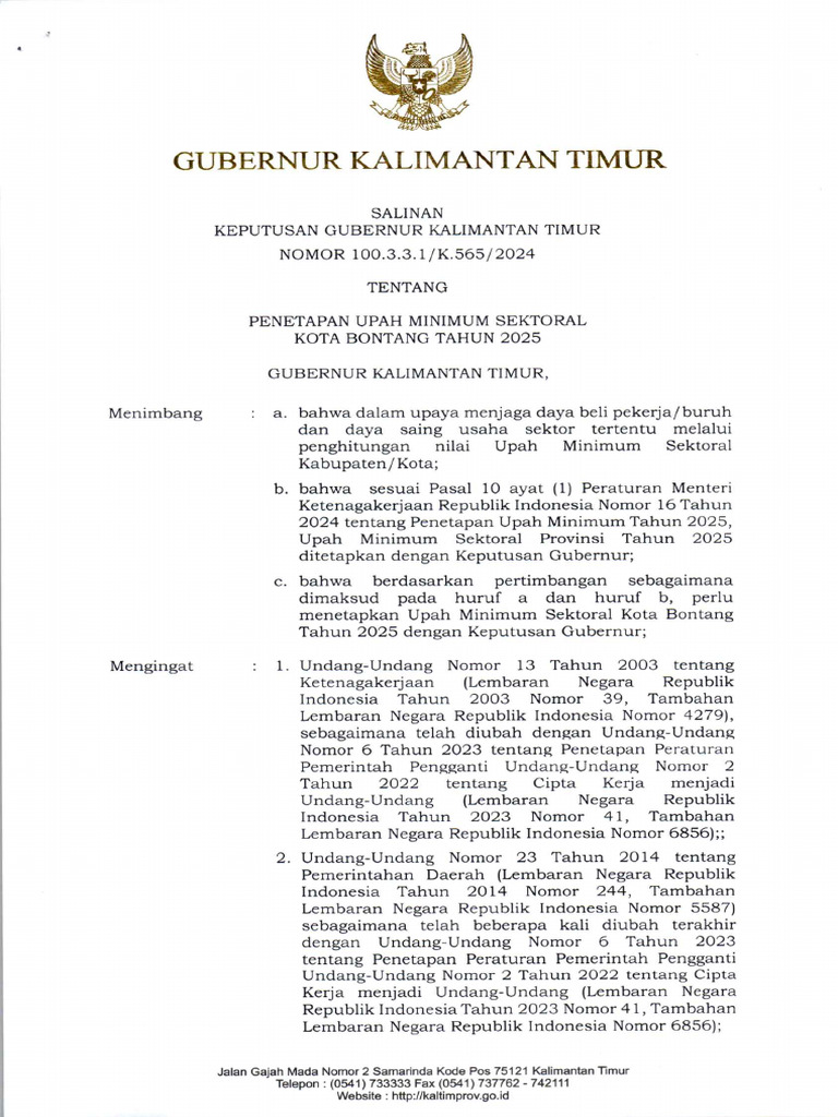 46 SK Umsk Bontang 2025 | PDF