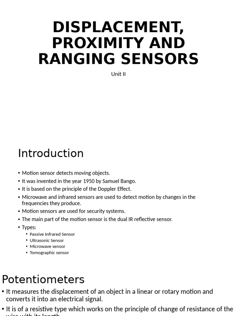 Unit 2 | PDF | Ultrasound | Accelerometer