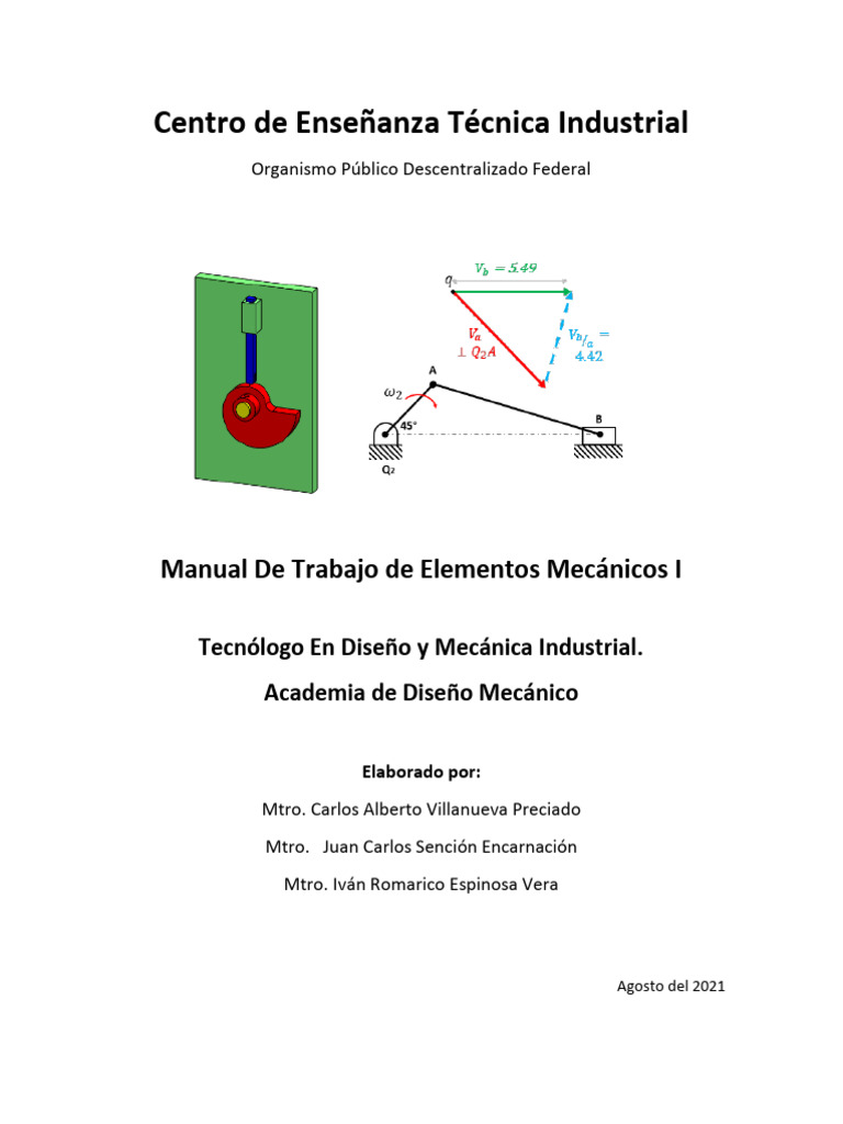 ManualElementosMecanicos I 3Edicion | PDF | Rotación | Cinemática