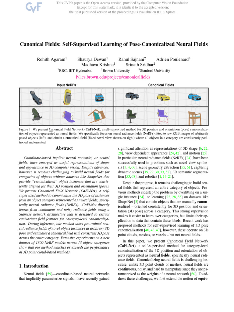 Agaram_Canonical_Fields_Self-Supervised_Learning_of_Pose-Canonicalized_Neural_Fields_CVPR_2023 ...