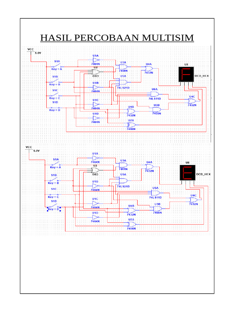 Hasil Percobaan Multisim | PDF