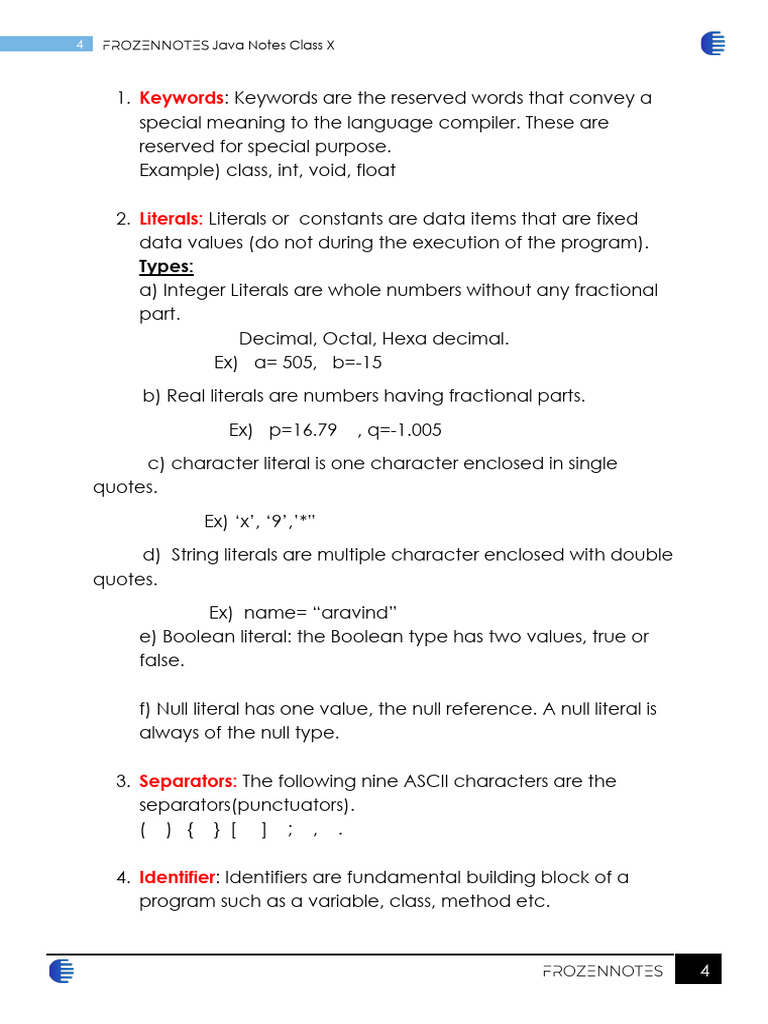Understanding Integer Literals in Java | PDF
